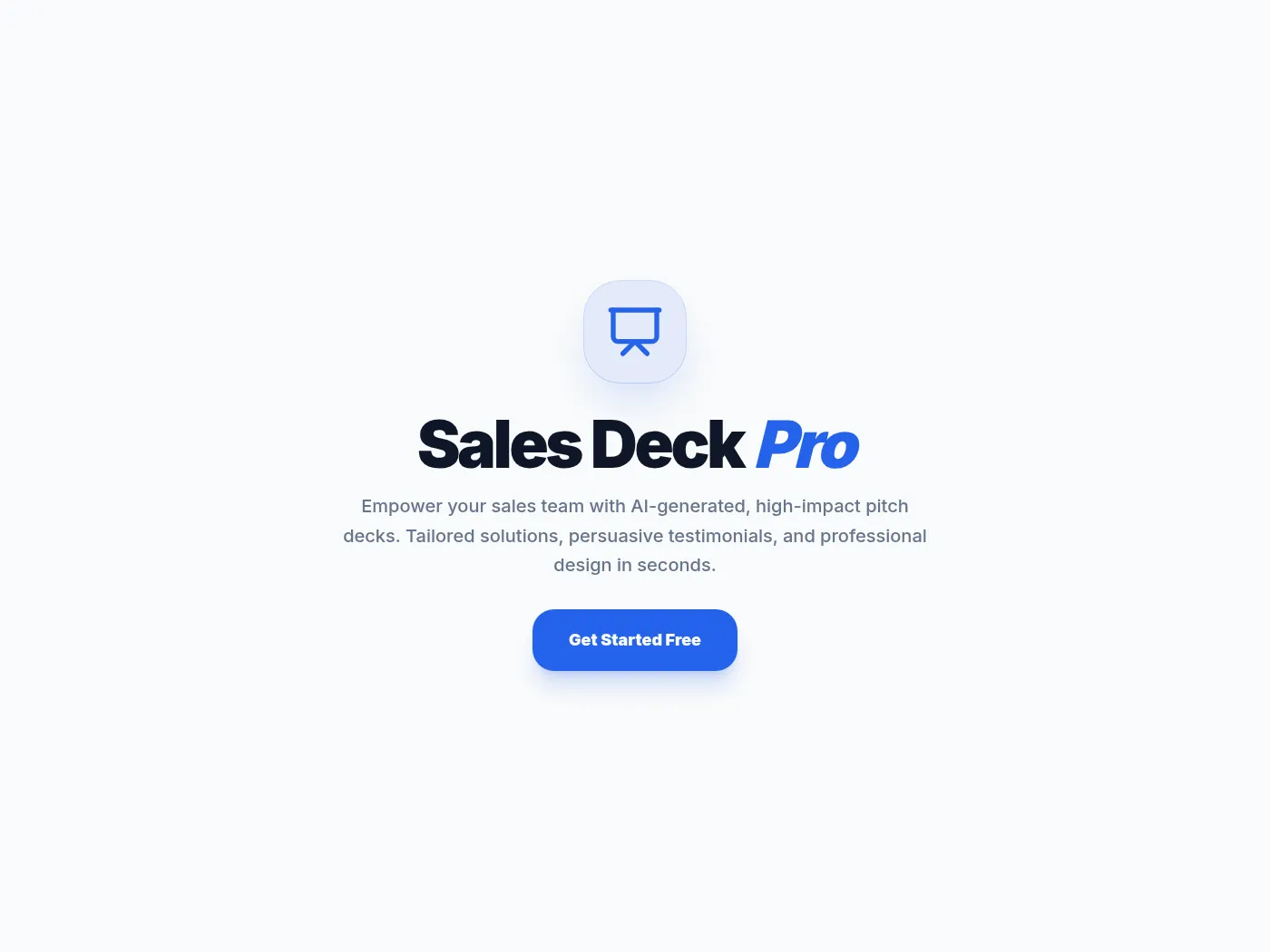 Sales Deck Pro