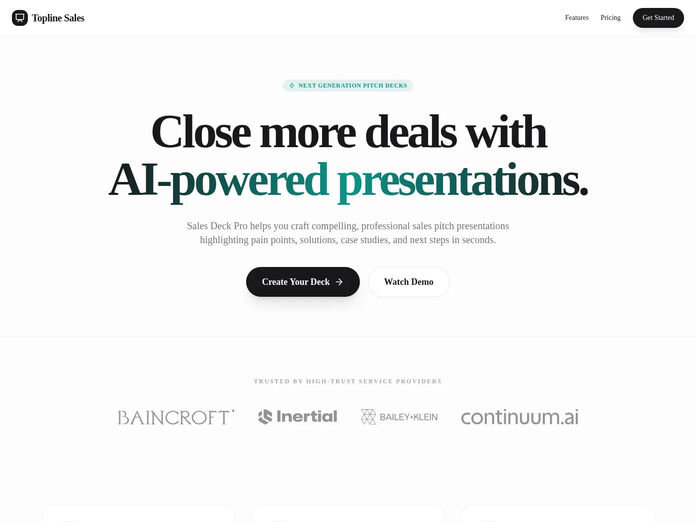 Sales Deck Pro