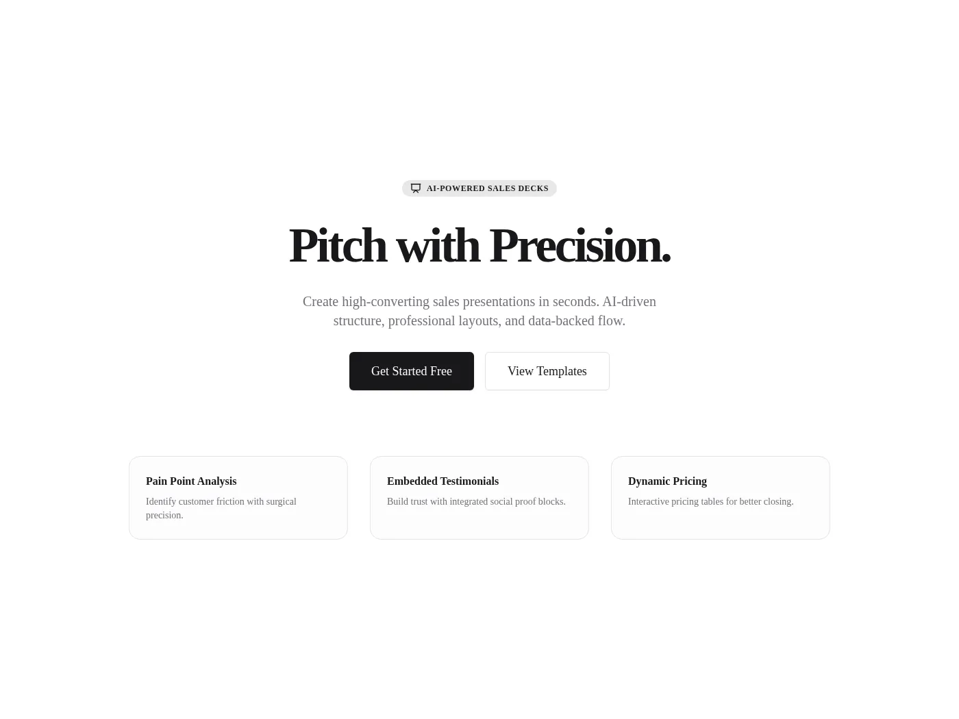 Sales Deck Pro
