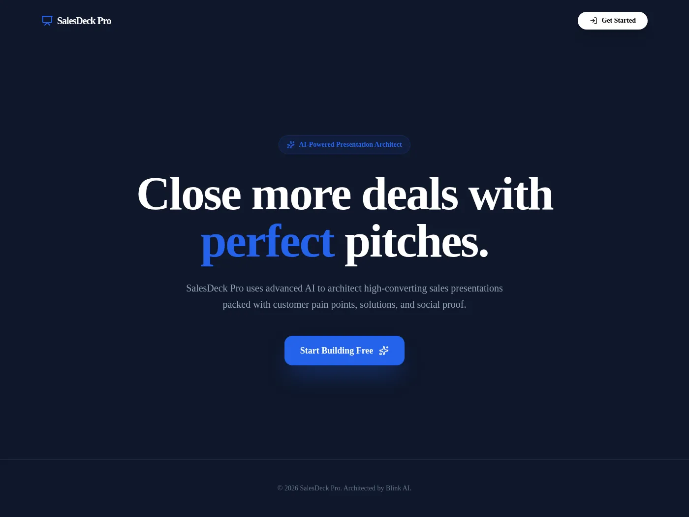 Sales Deck Pro