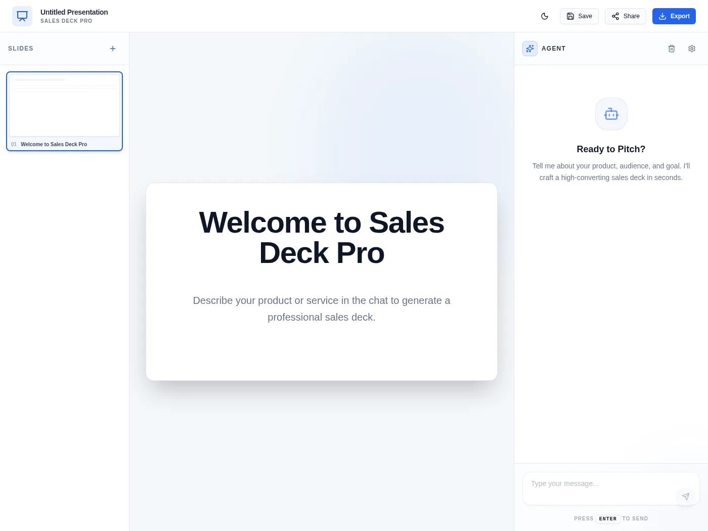 Sales Deck Pro
