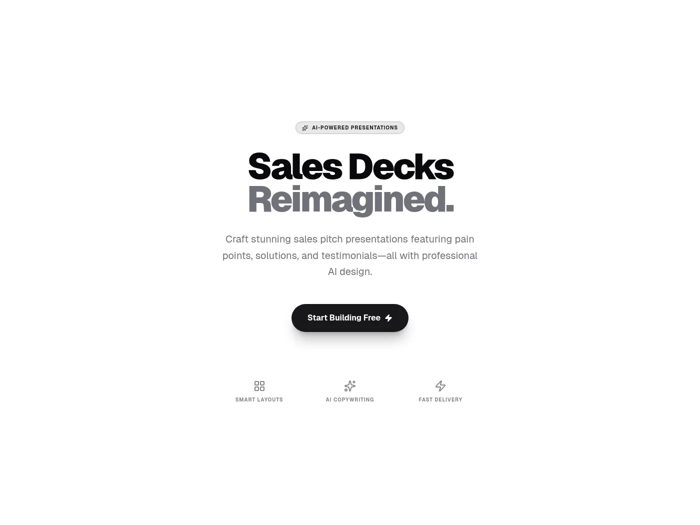 Sales Deck Pro