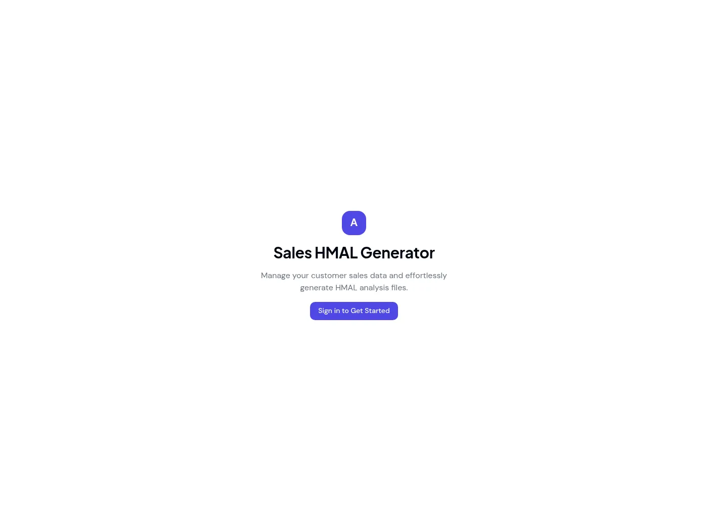 Sales HMAL Generator
