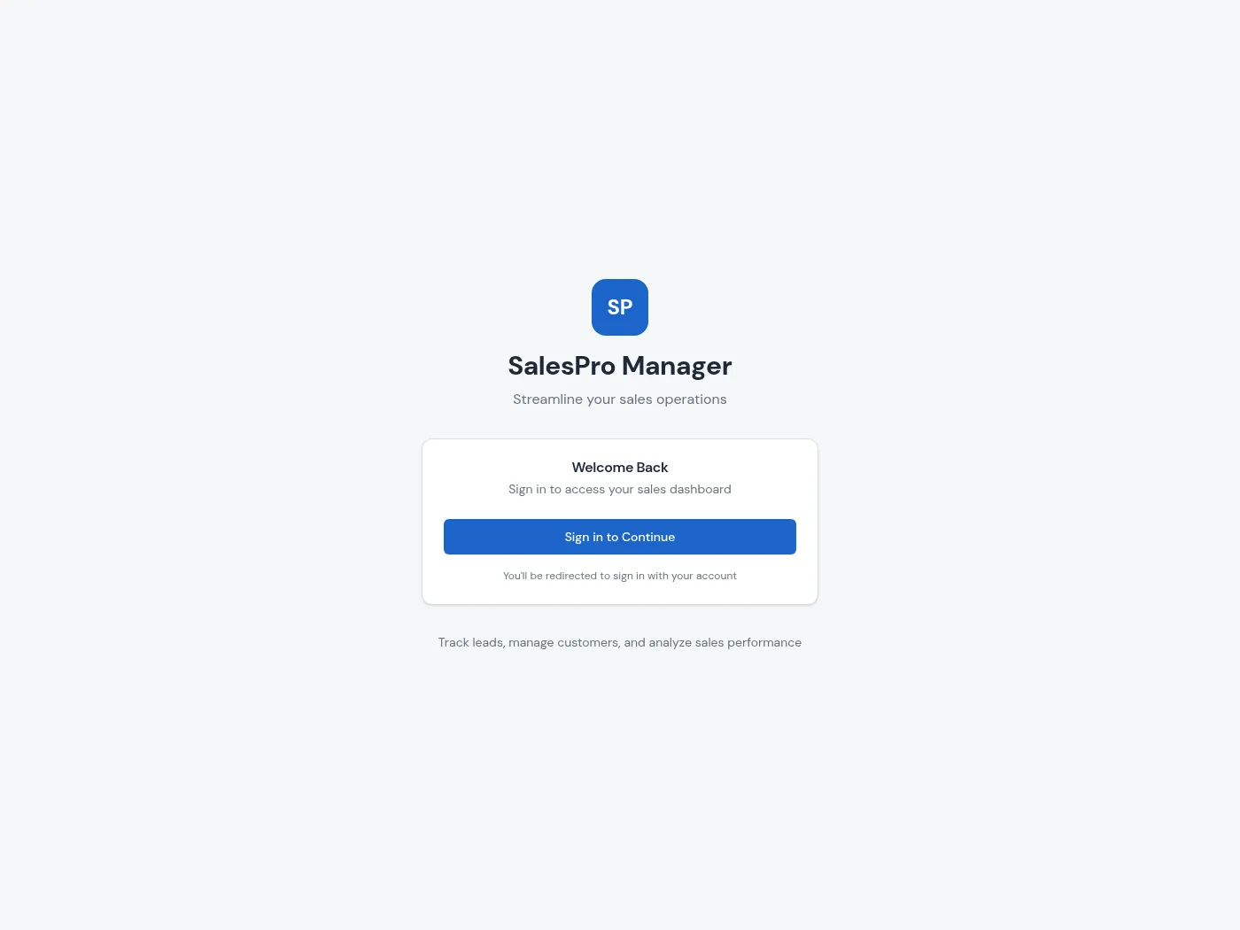 SalesPro Manager