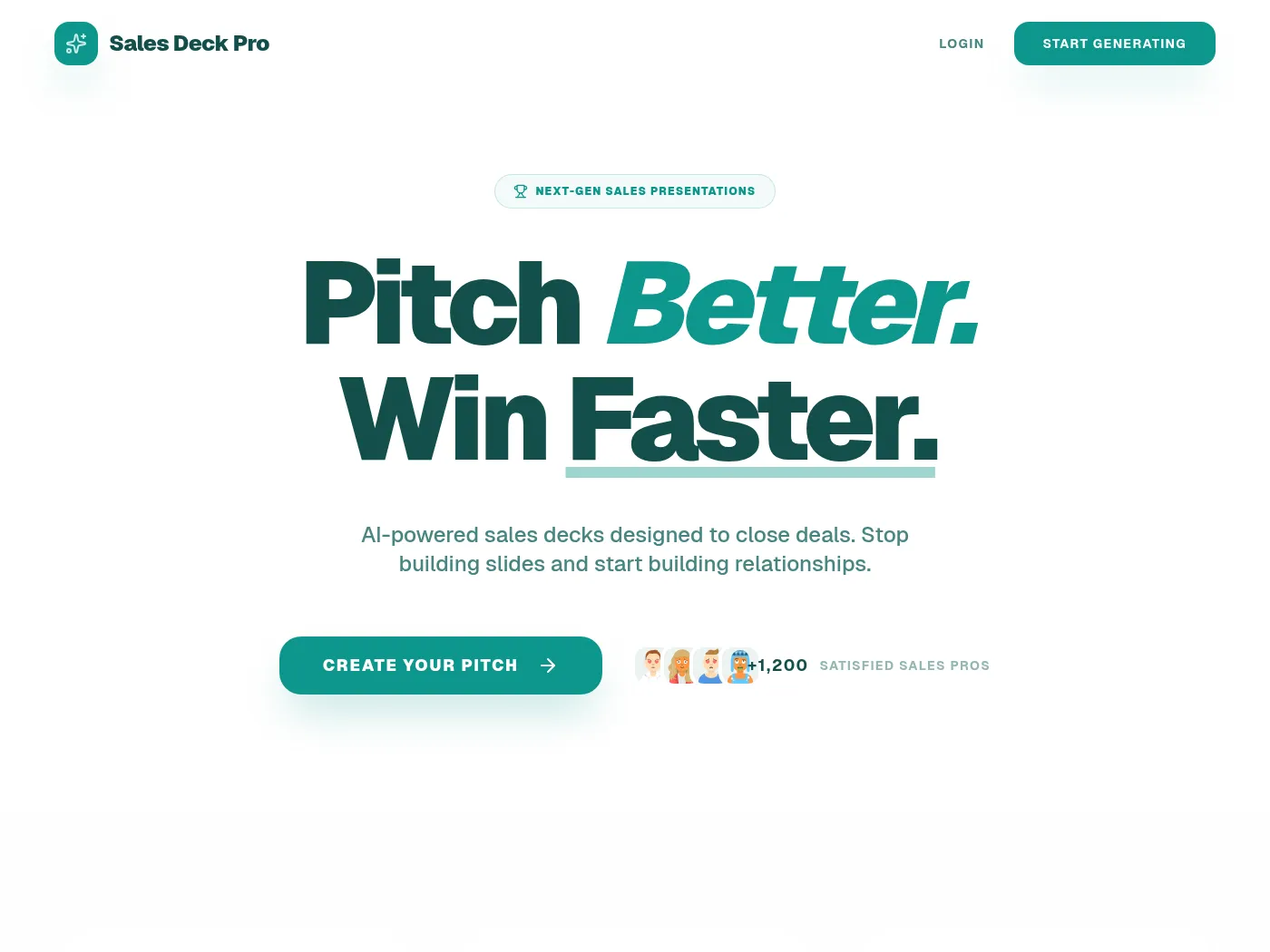 Sales Pitch Deck Pro
