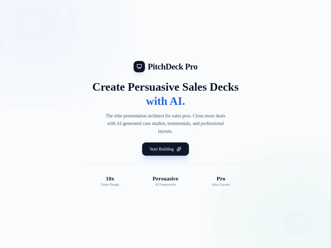 PitchDeck Pro Slides