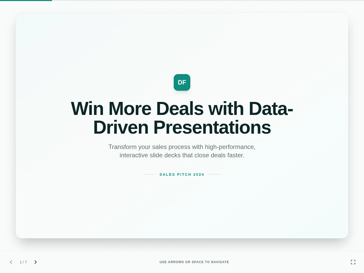 Sales Pitch Deck Pro