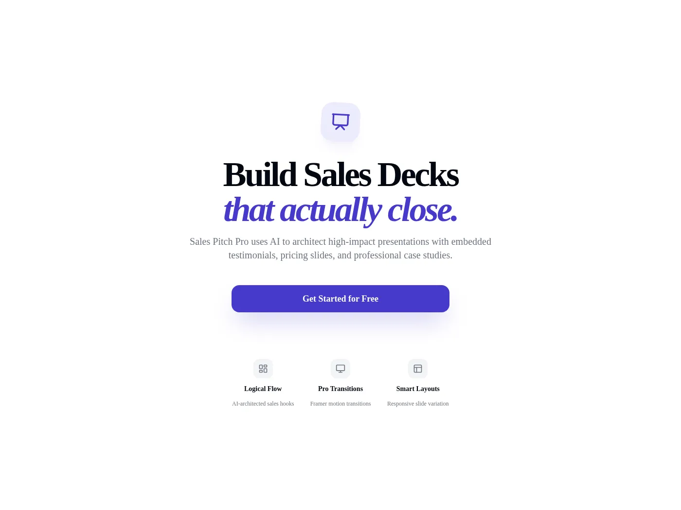 Sales Pitch Pro