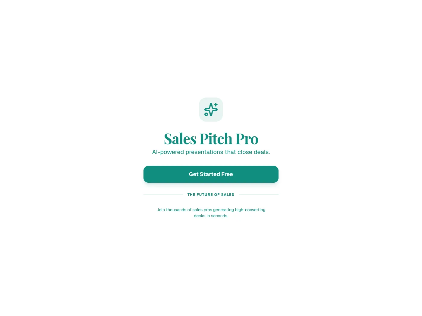 Sales Pitch Deck Pro
