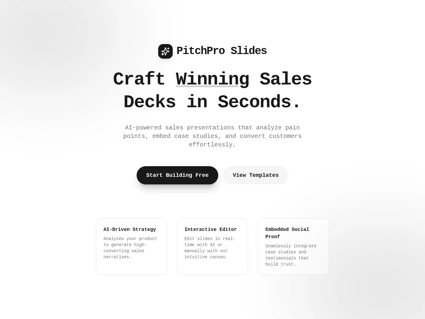 PitchPro Slides