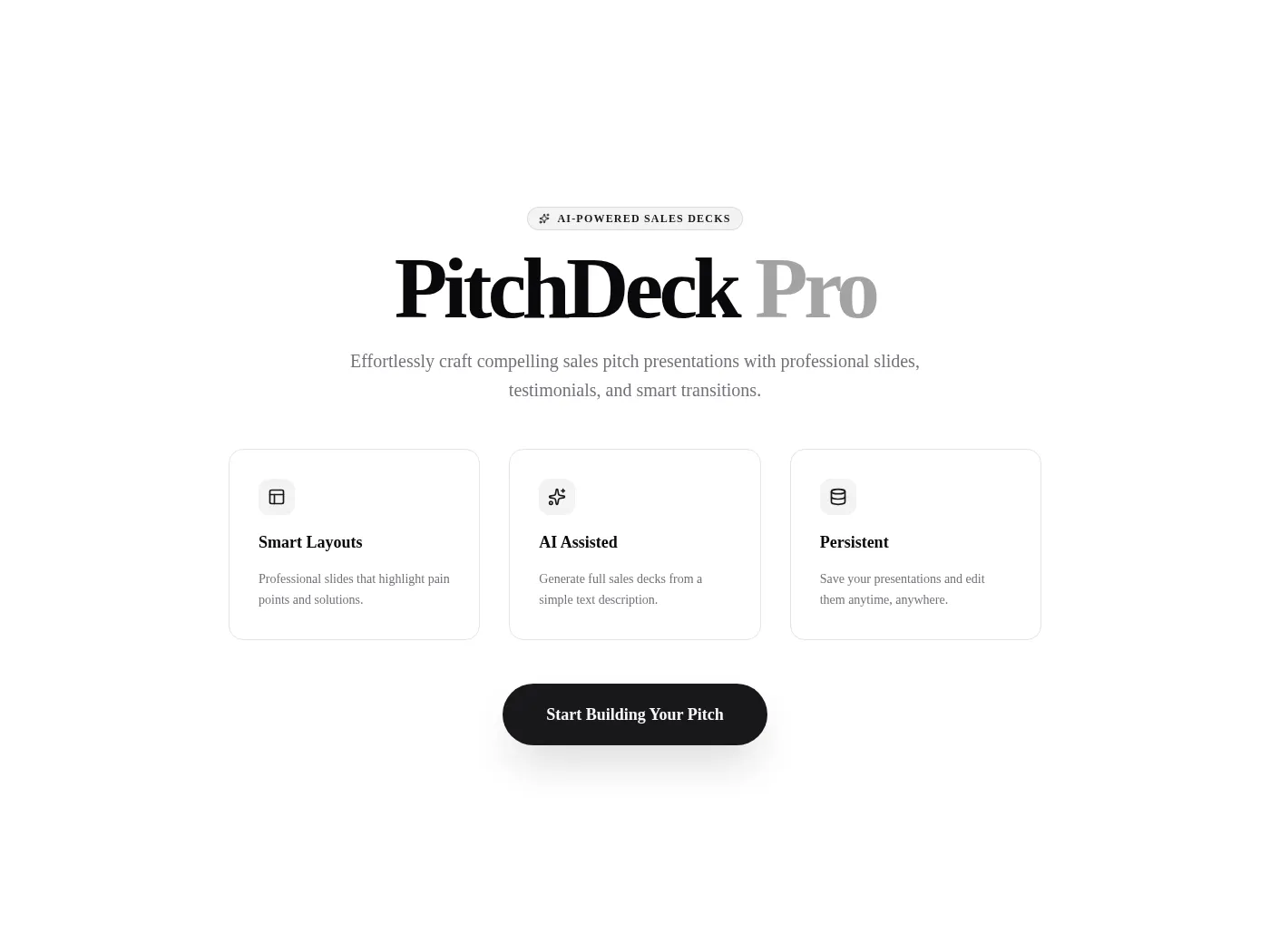 PitchDeck Pro