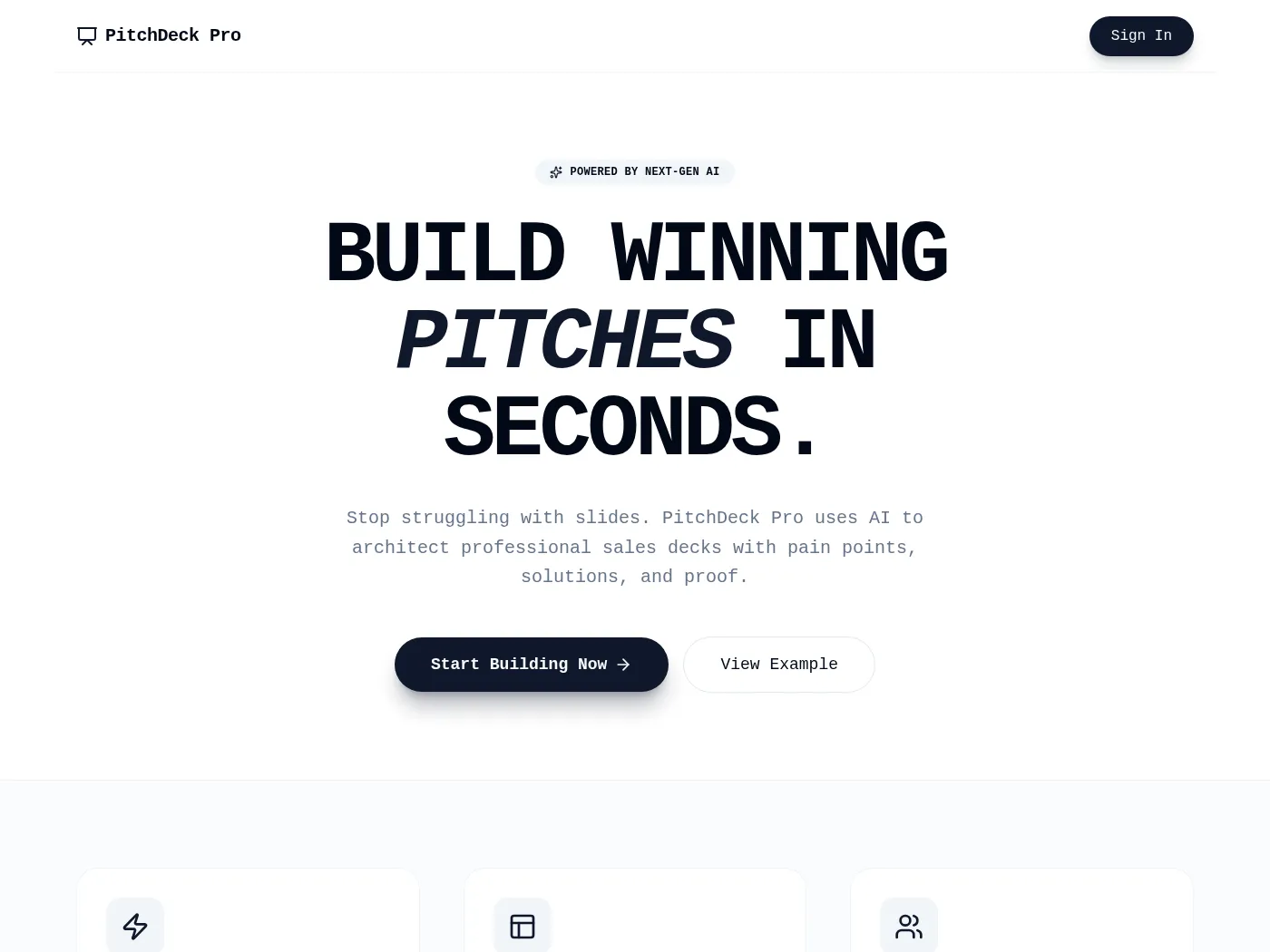 PitchDeck Pro