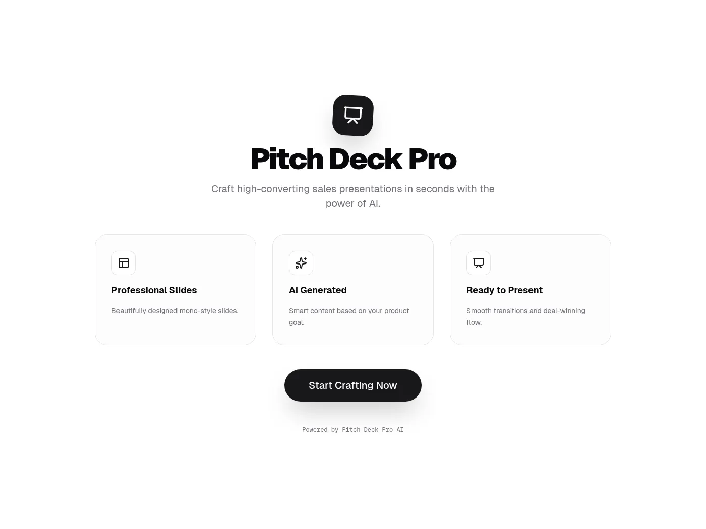 Pitch Deck Pro
