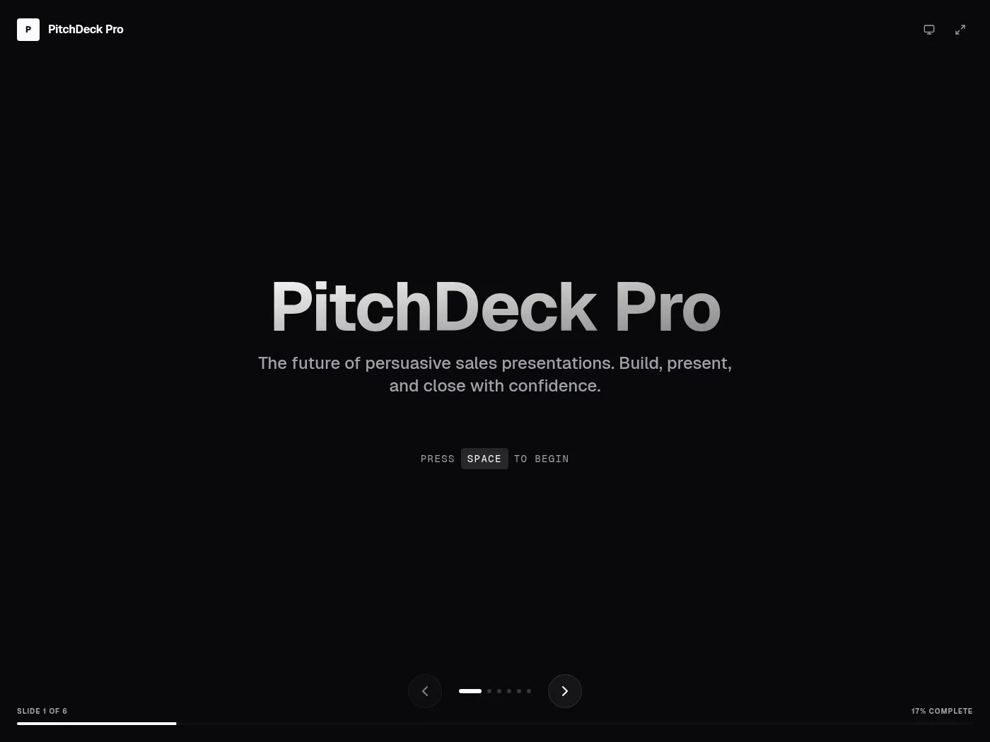 Sales Pitch Deck Pro