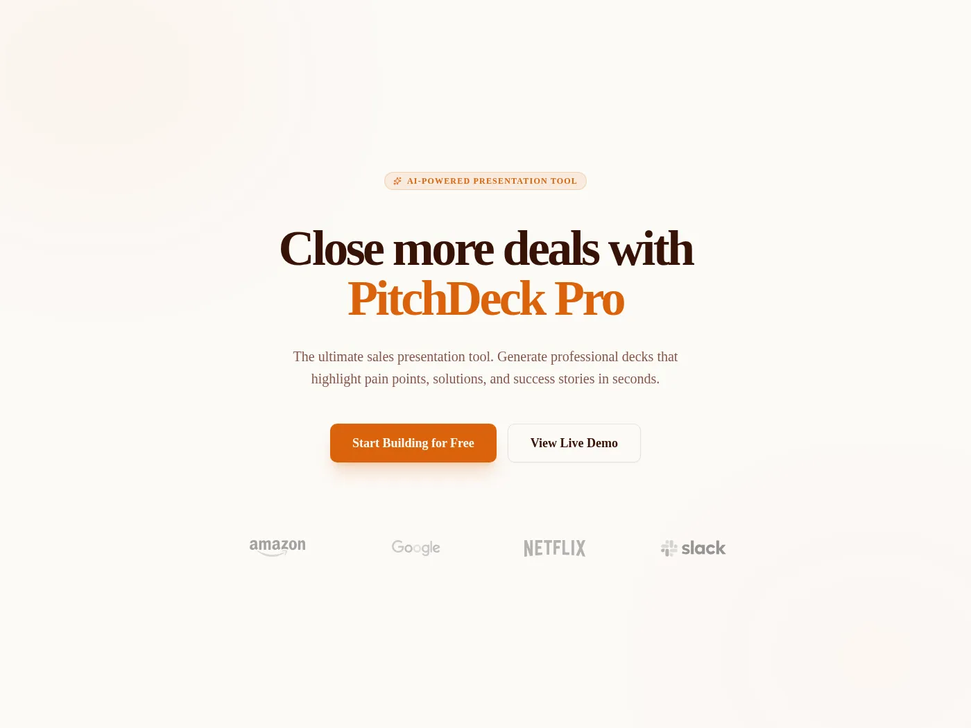 PitchDeck Pro