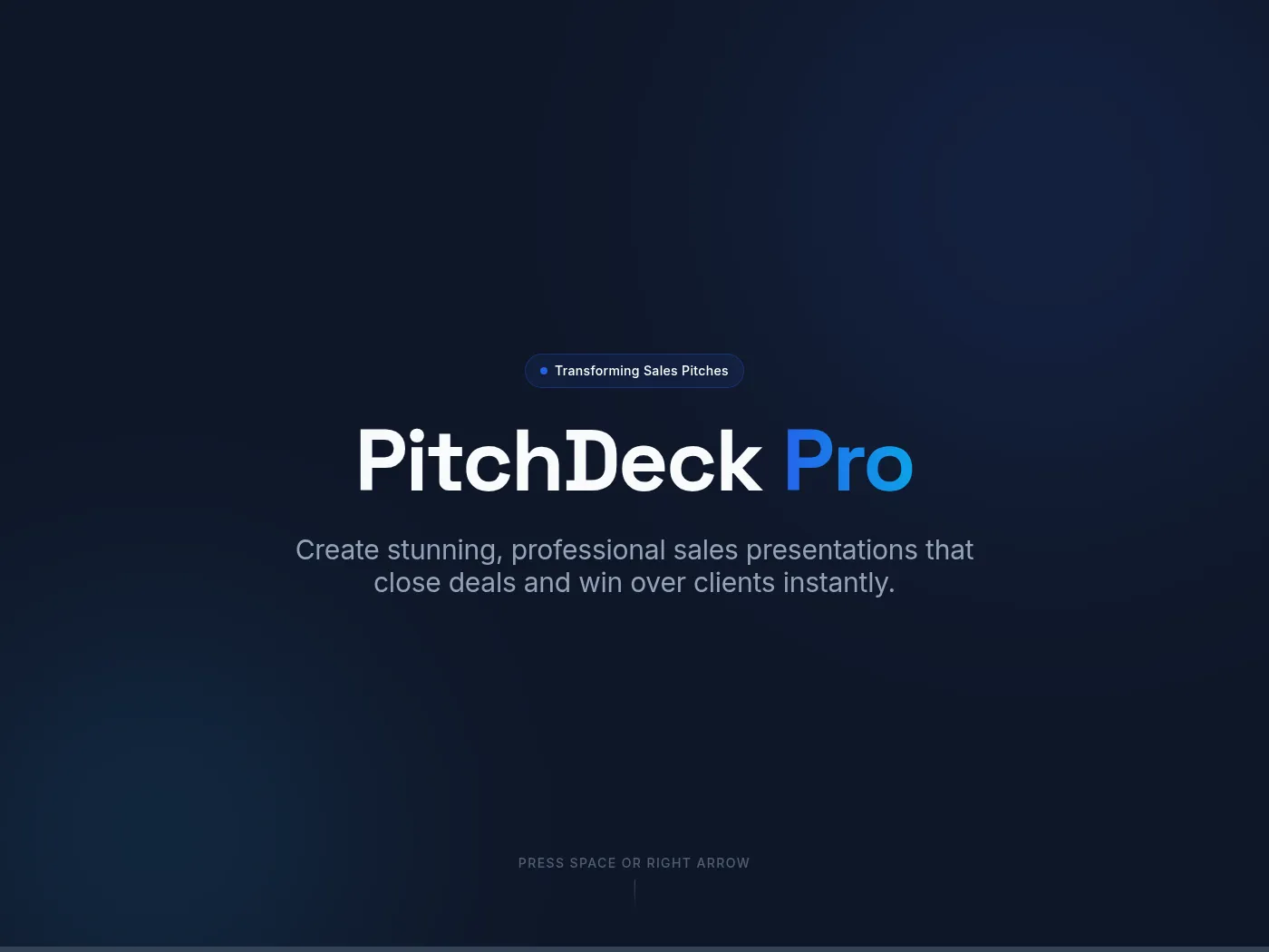 PitchDeck Pro Slides