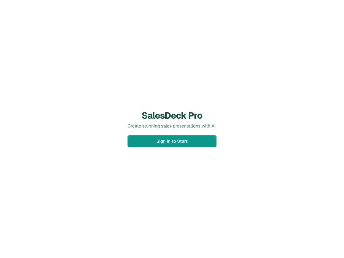 SalesDeck Pro