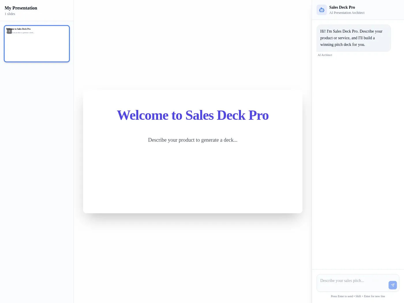 Sales Deck Pro