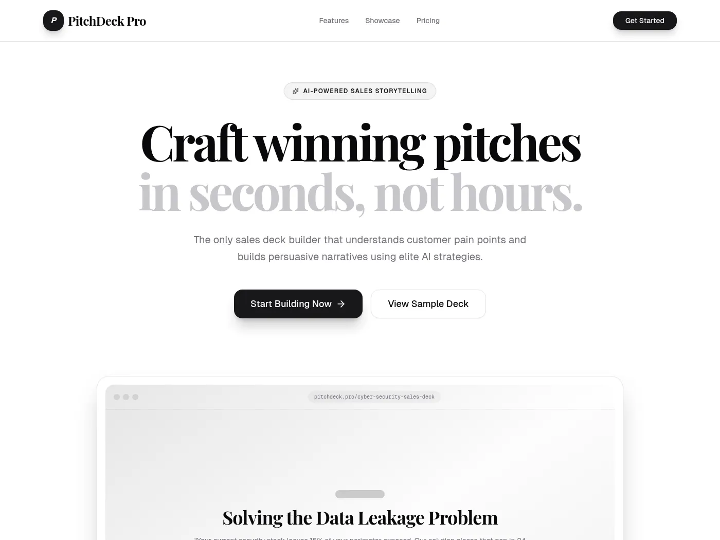 Sales Pitch Deck Pro