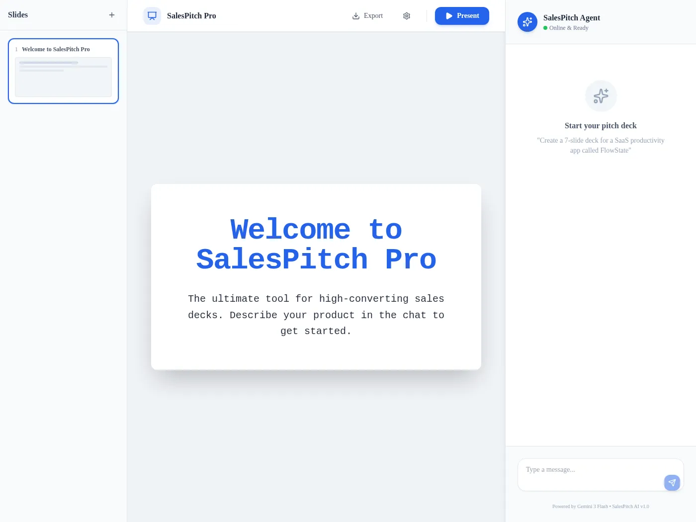 SalesPitch Pro Deck