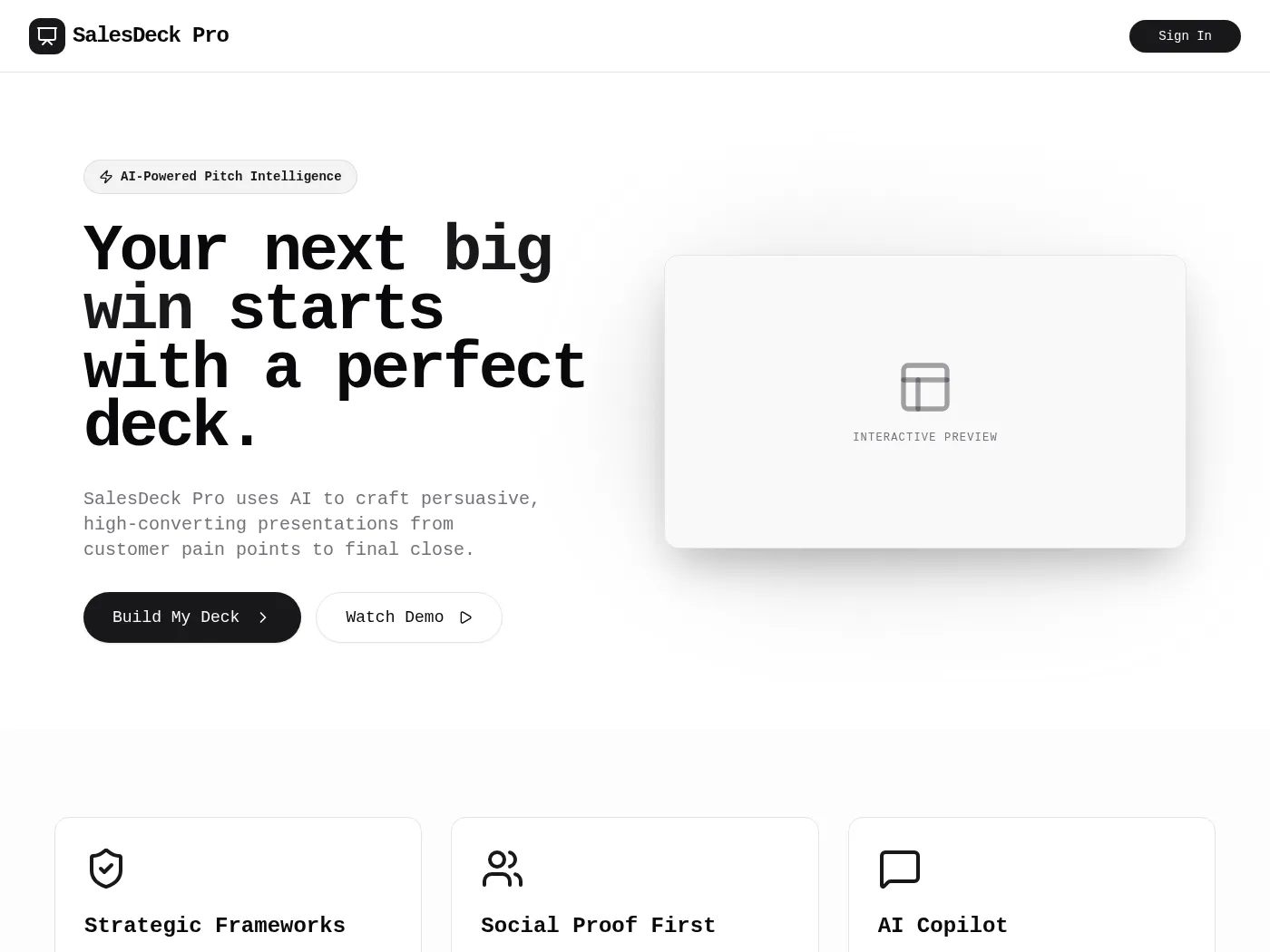 SalesDeck Pro