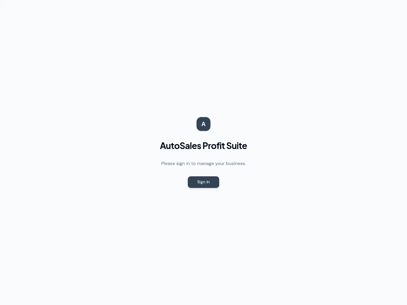AutoSales Profit Suite