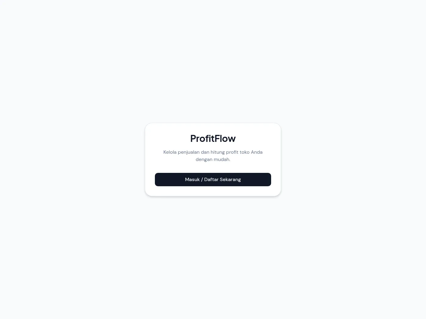 Sales Profit Tracker