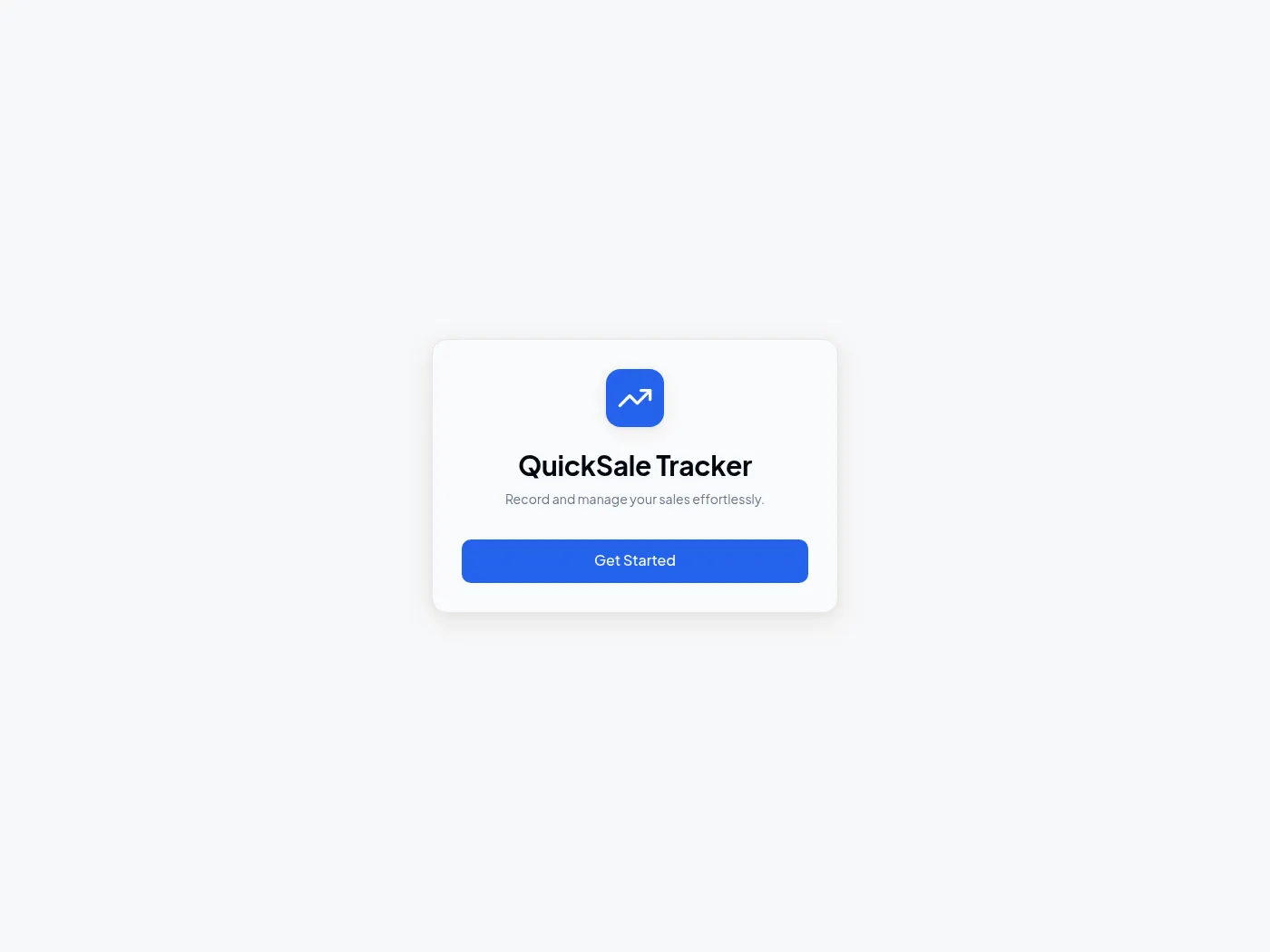 QuickSale Tracker
