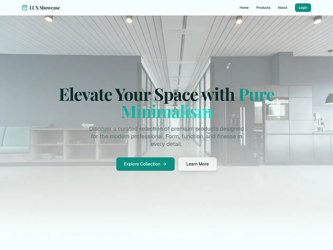 Sales Showcase Website