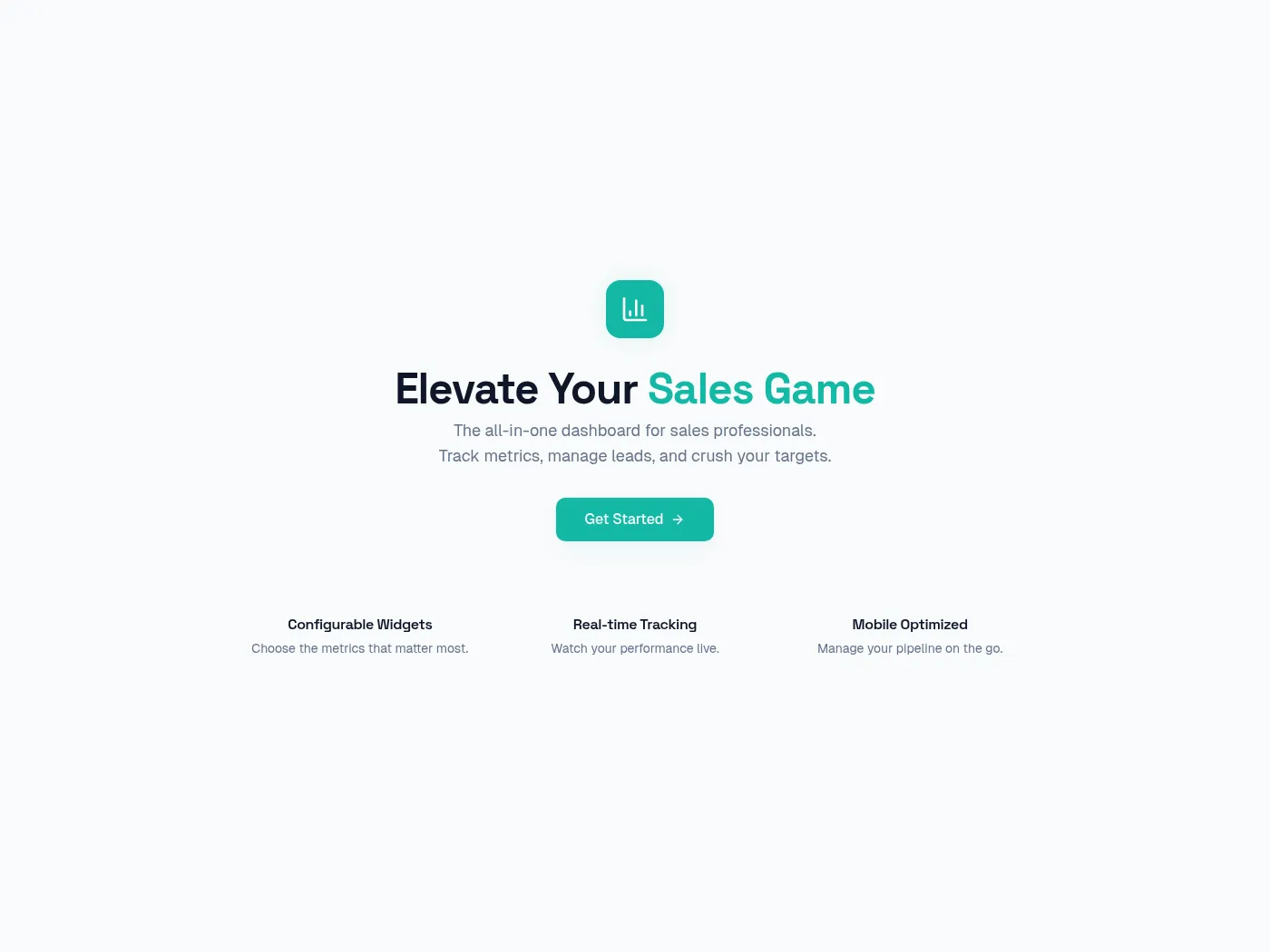 Sales Rep Widget Hub