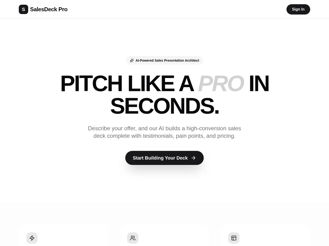 SalesDeck Pro