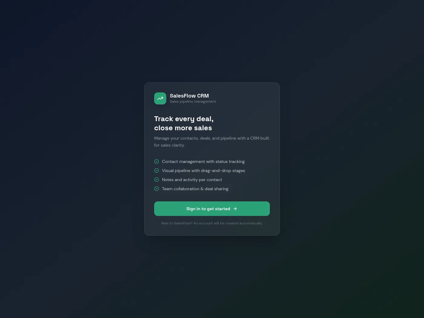 SalesFlow CRM