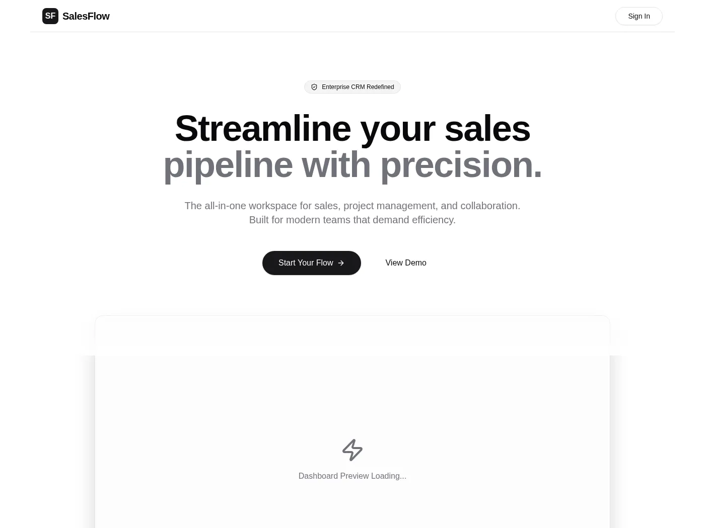 SalesFlow CRM Suite