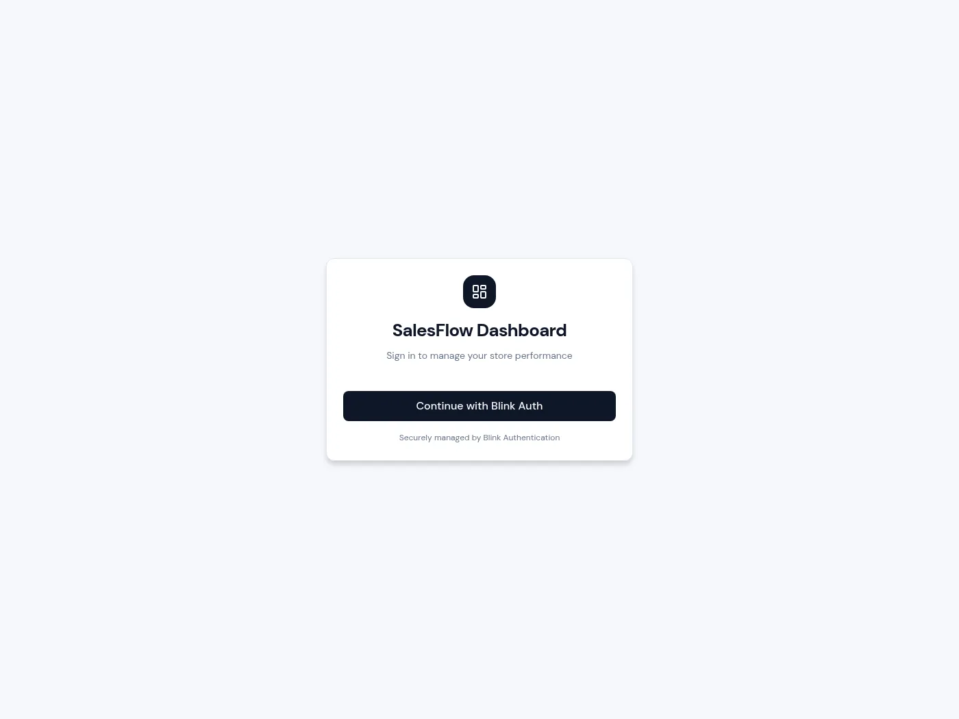 SalesFlow Dashboard
