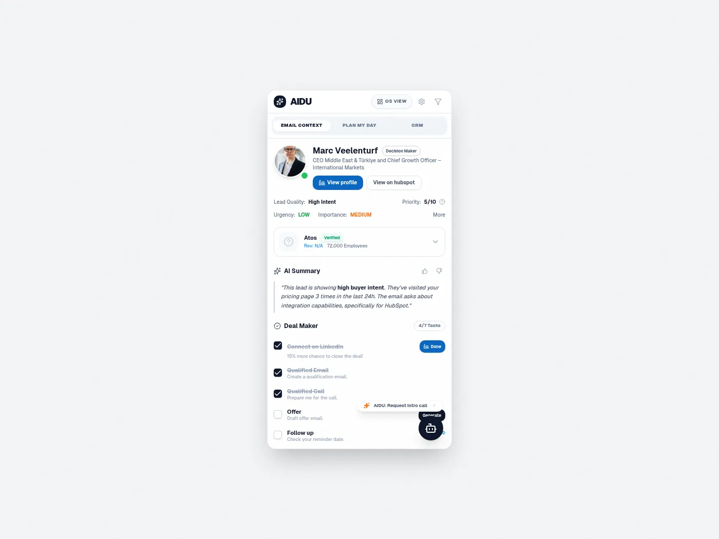 SalesFlow OS for Outlook