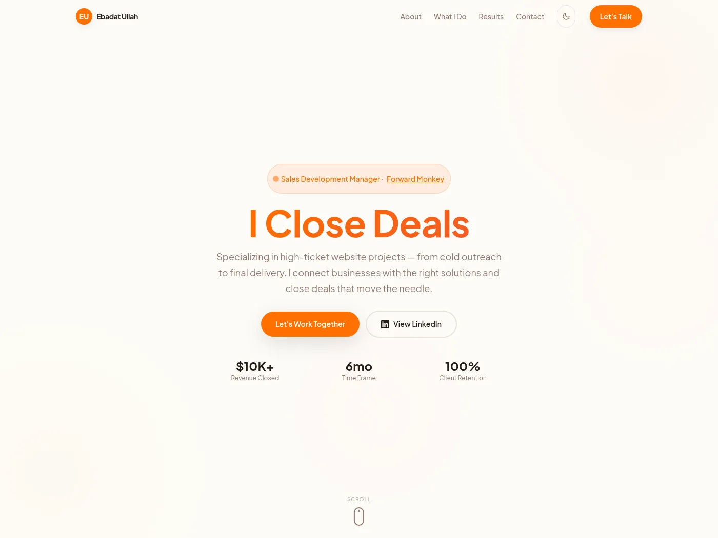 SalesPro Portfolio Site (Remix)
