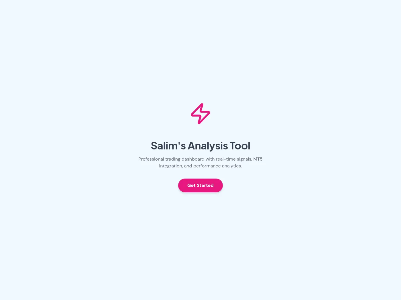 Salim's Trade Dashboard
