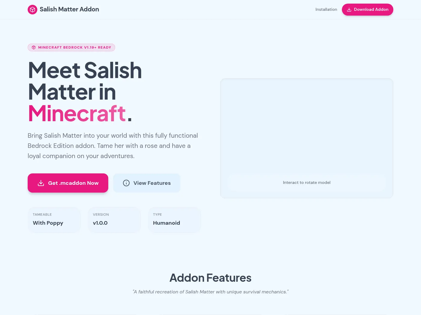 Salish Matter Addon