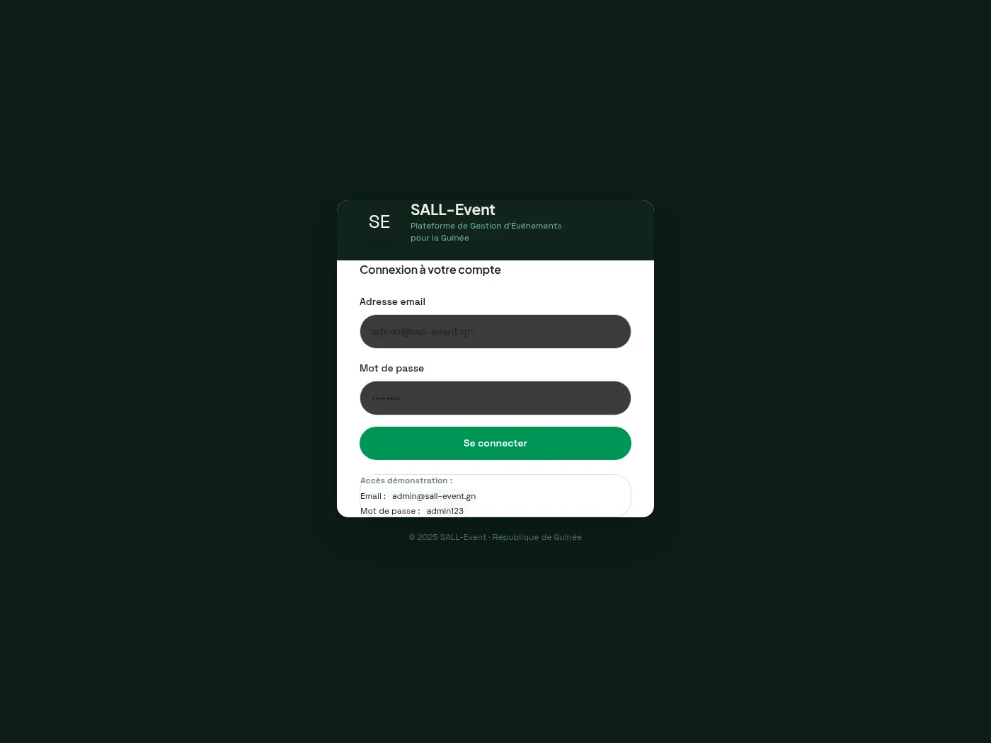 SALL-Event Manager
