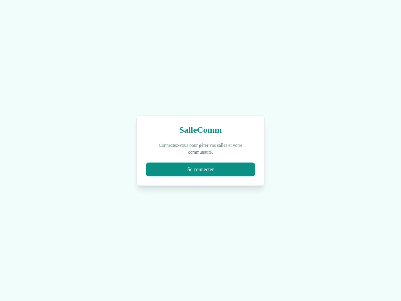 SalleComm Manager
