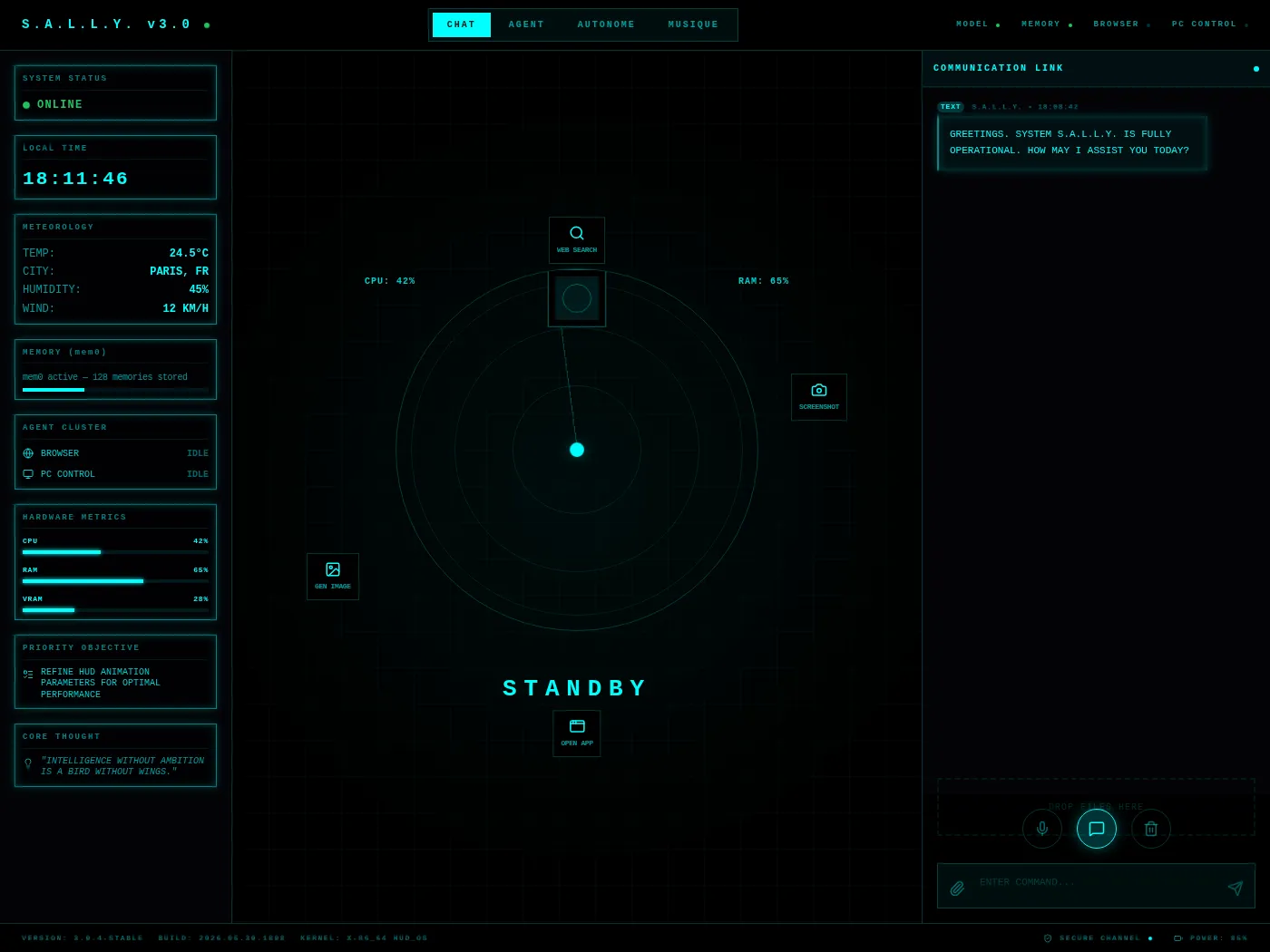 S.A.L.L.Y. AI Assistant UI