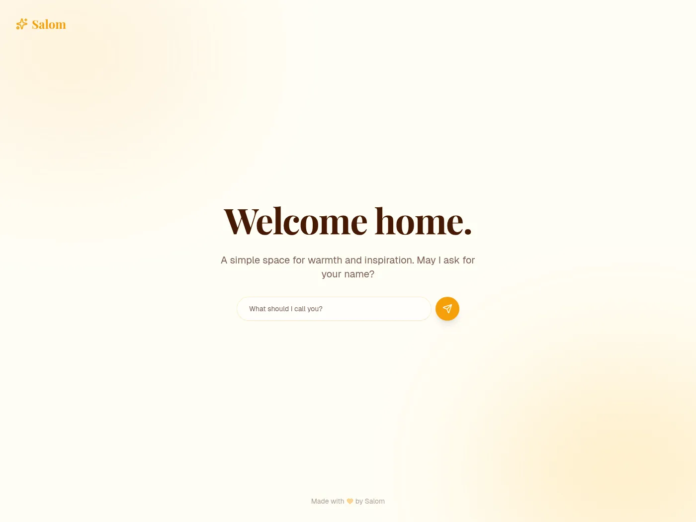 Salom Greeting App