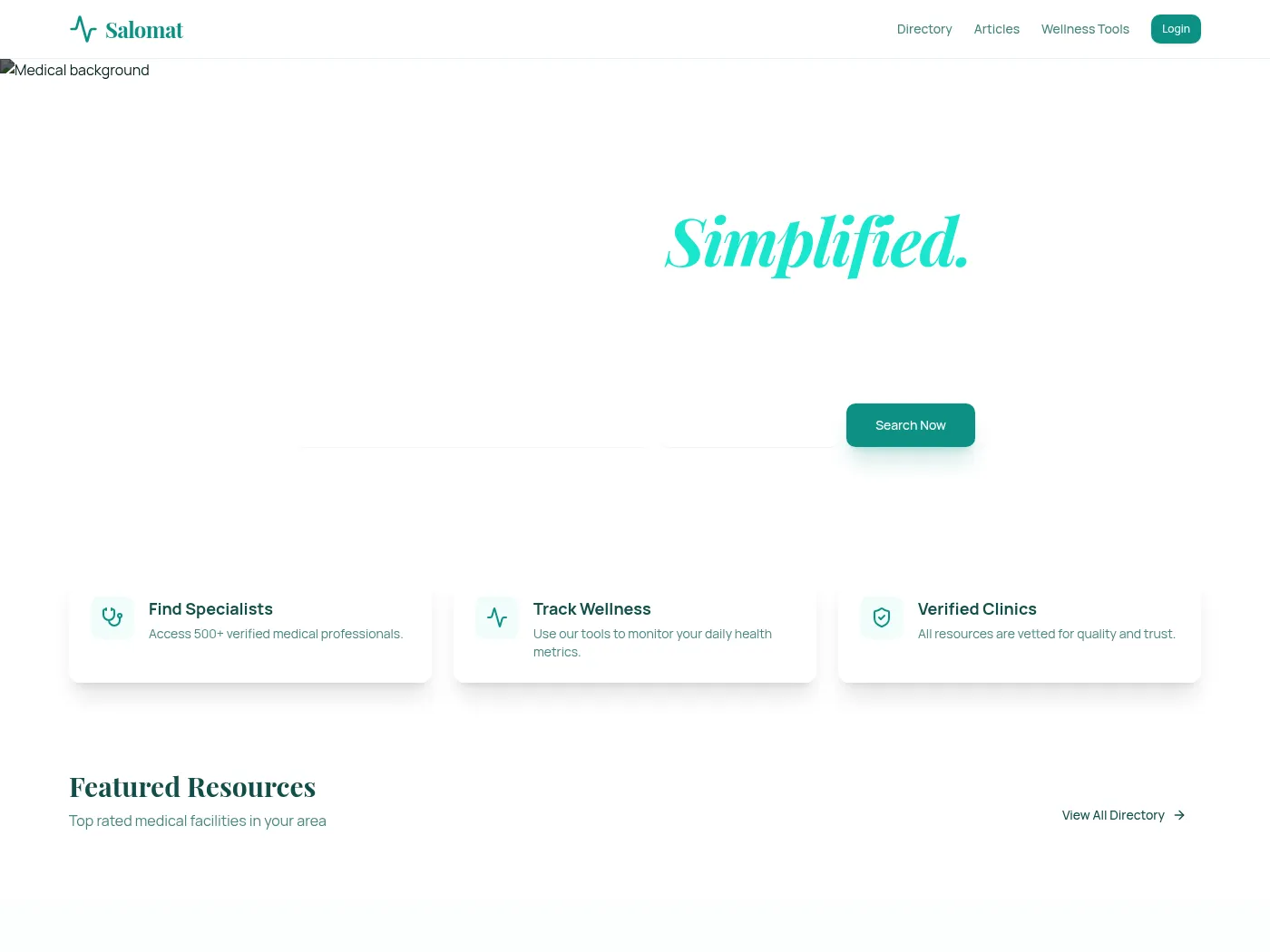 Salomat Health Portal