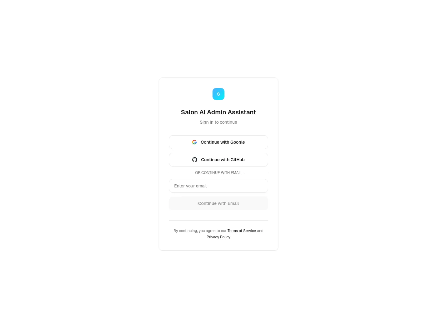 Salon AI Admin Assistant