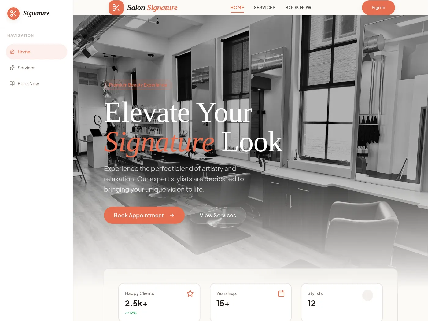Salon Booking Portal