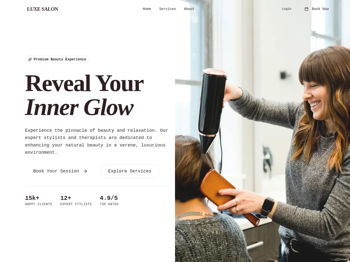 SalonBooker Website
