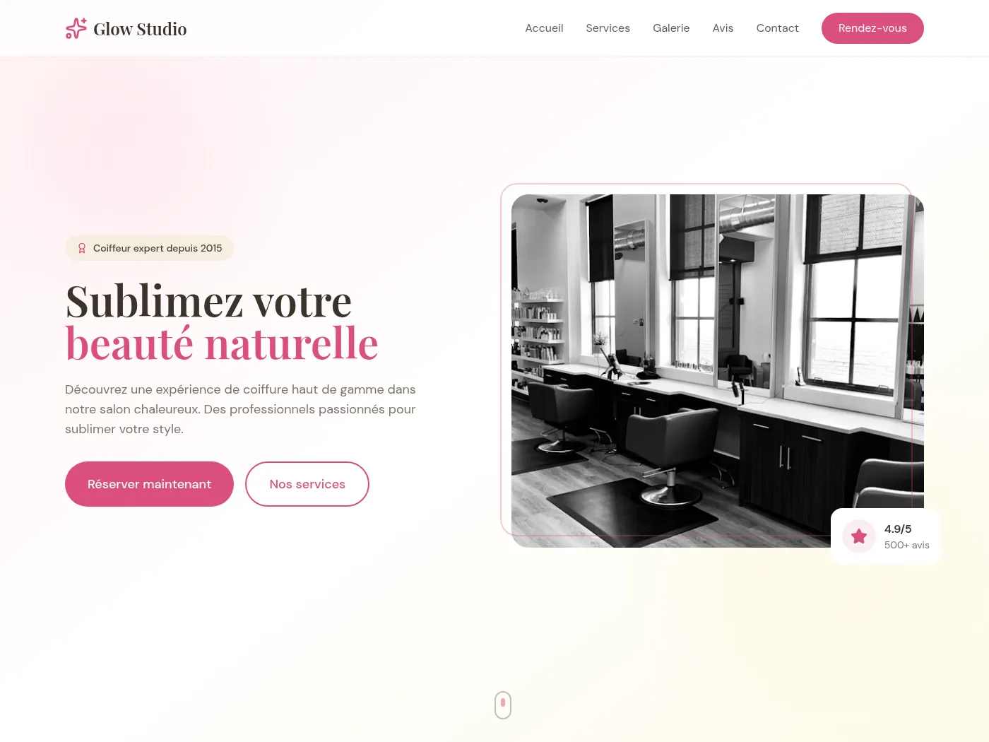 Salon Glow Site