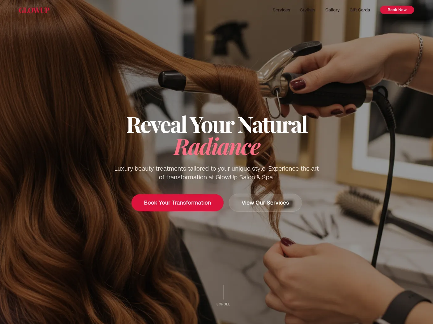 GlowUp Salon Website