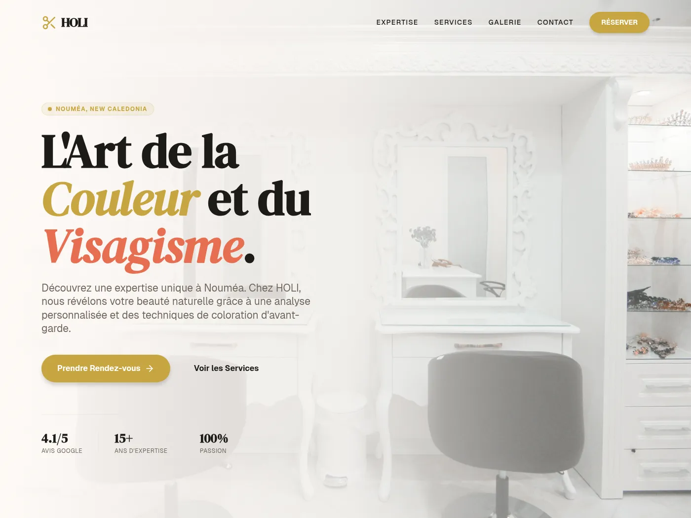 Salon Glam Vitrine