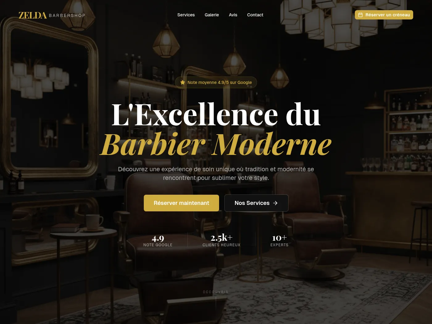 Luxe Salon Landing Page